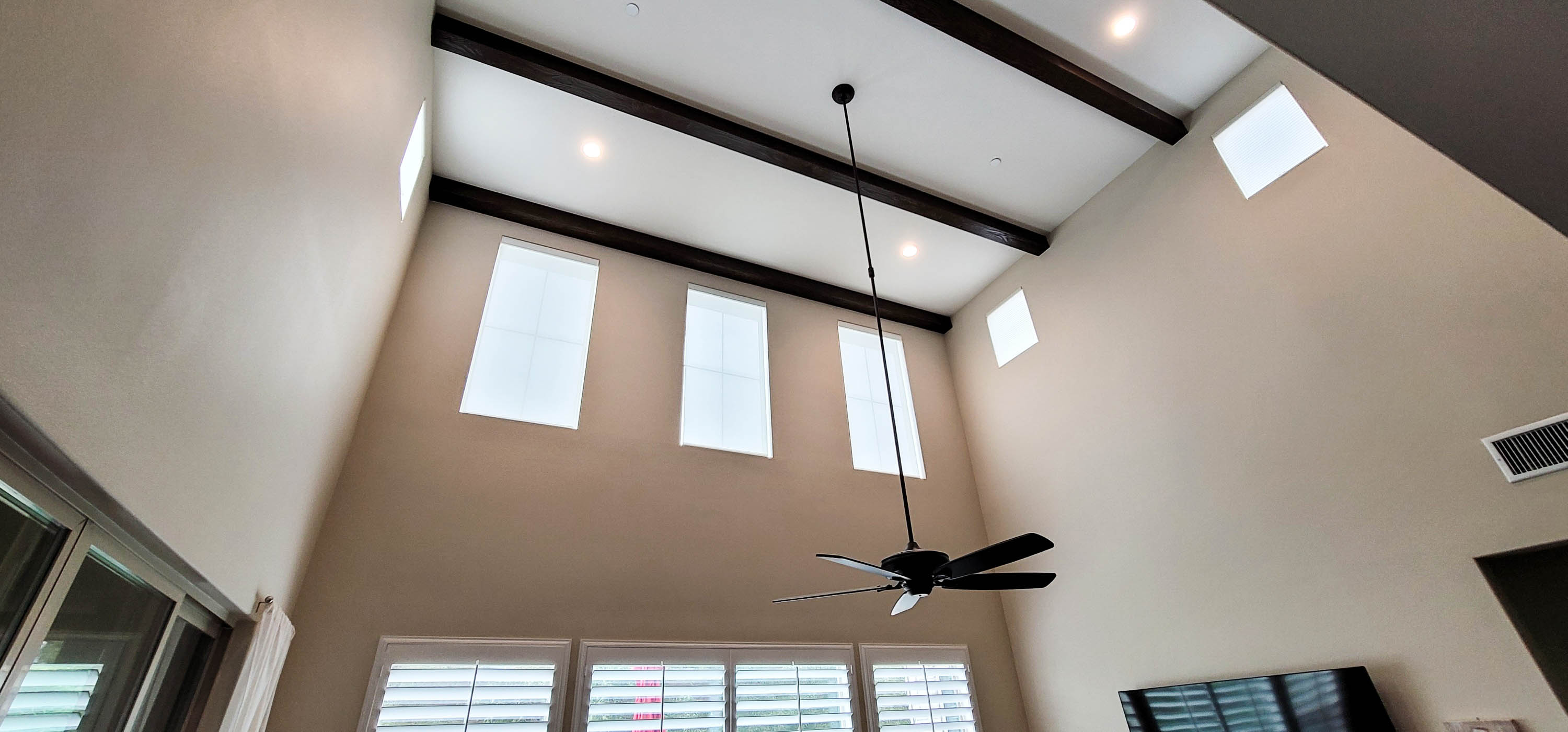 High Ceiling Window Treatments in Rancho Mission Viejo, California