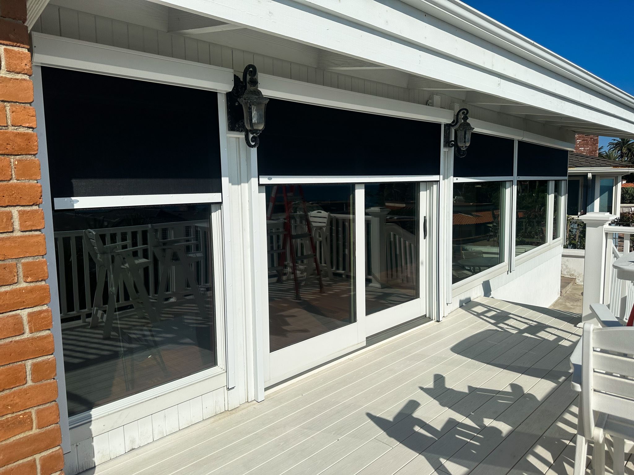 Four Motorized Power Screens for Exterior Doors and Exterior Windows in ...