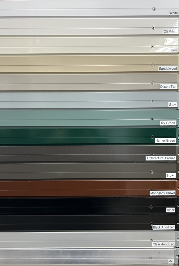 What are the Colors Available for a typical Retractable Screen Door in ...