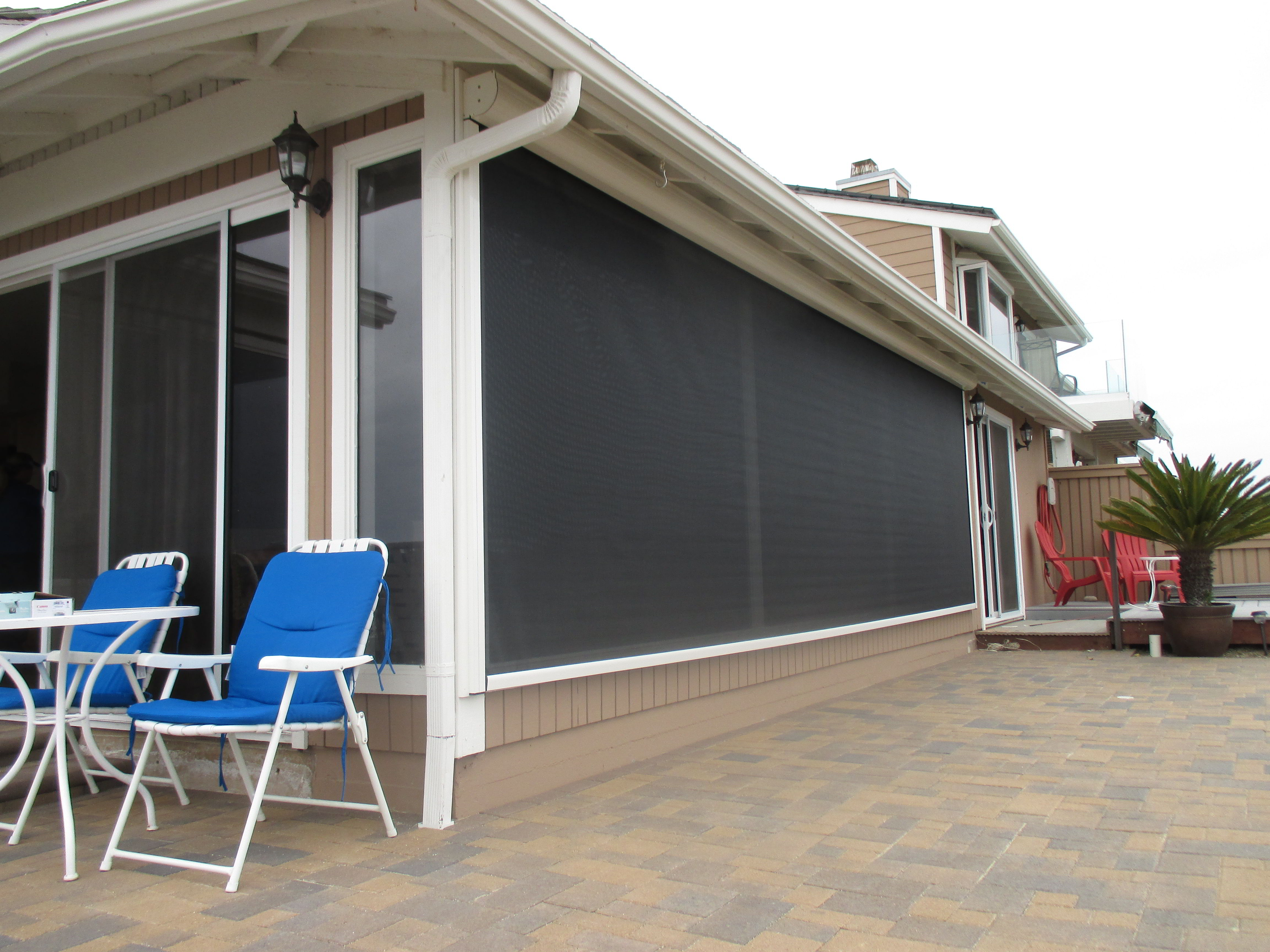 Motorized Power Screen on an Exterior Window in Dana Point, CA ...