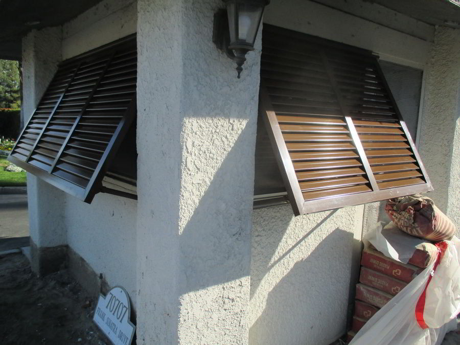 Commercial Exterior Shutters Guard Shack, Rancho Mirage | Orange County Home Improvement Products