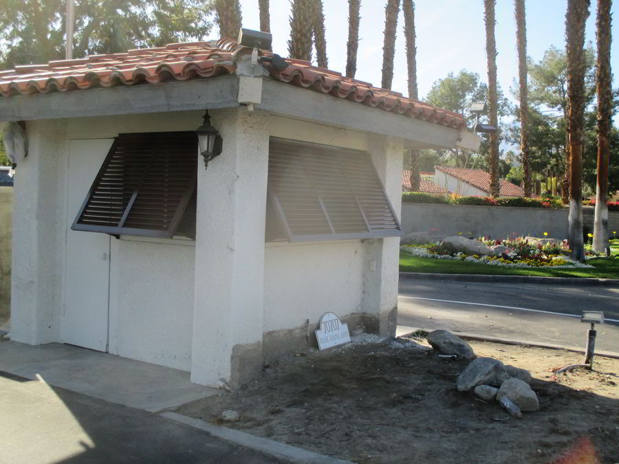 Commercial Exterior Shutters Guard Shack, Rancho Mirage | Orange County ...