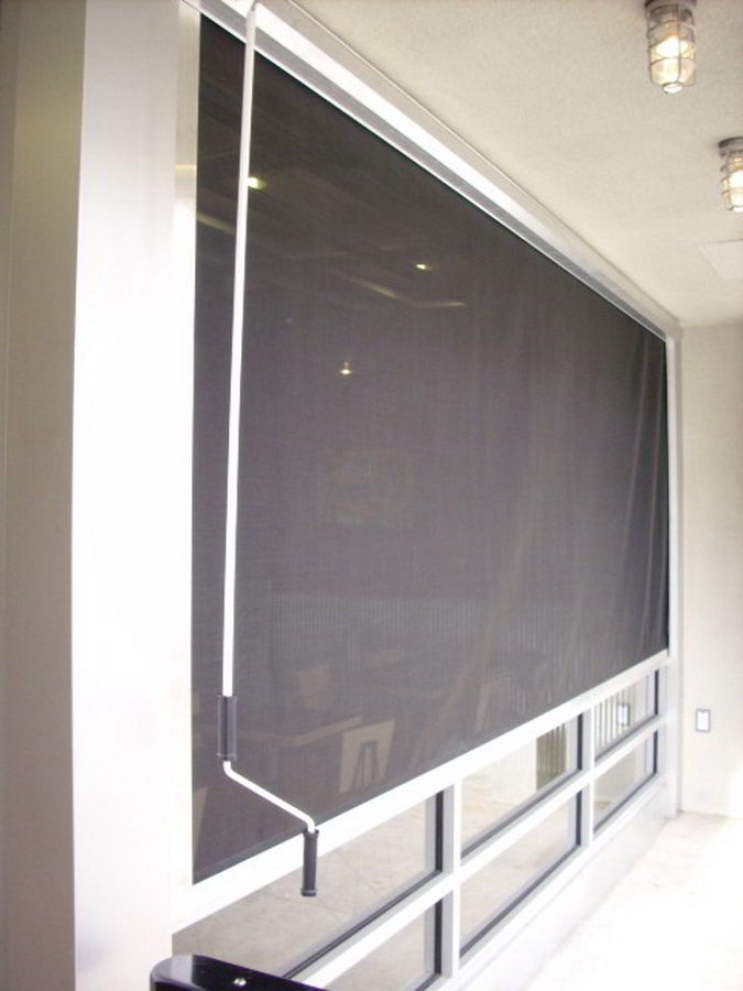 Commercial Manual Drop Screens Chipotle Redondo Beach | Classic ...