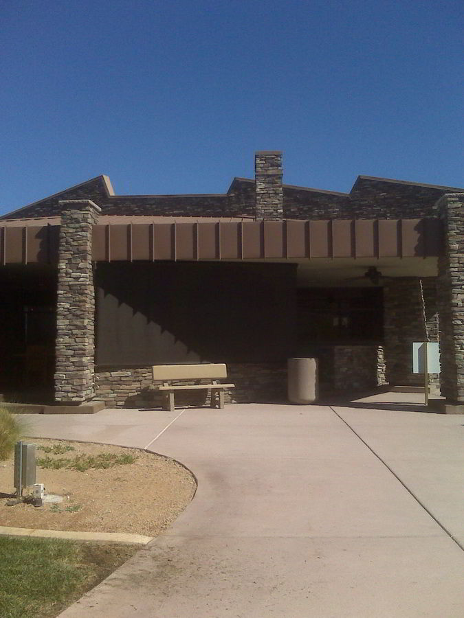 Commercial Manual Drop Screens Costa Mesa Golf Course | Orange County ...