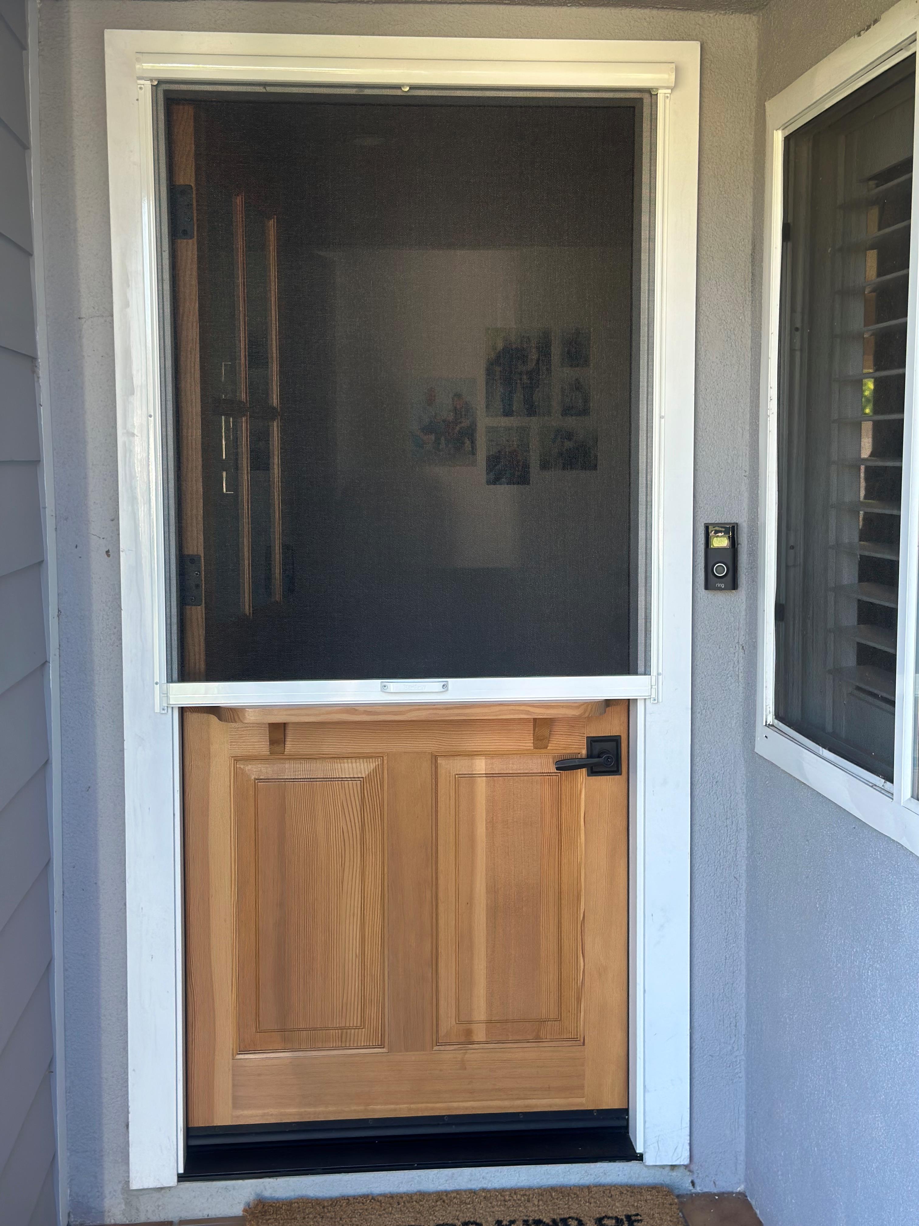 Dutch Door Retractable Screen Doors | Orange County Home Improvement ...