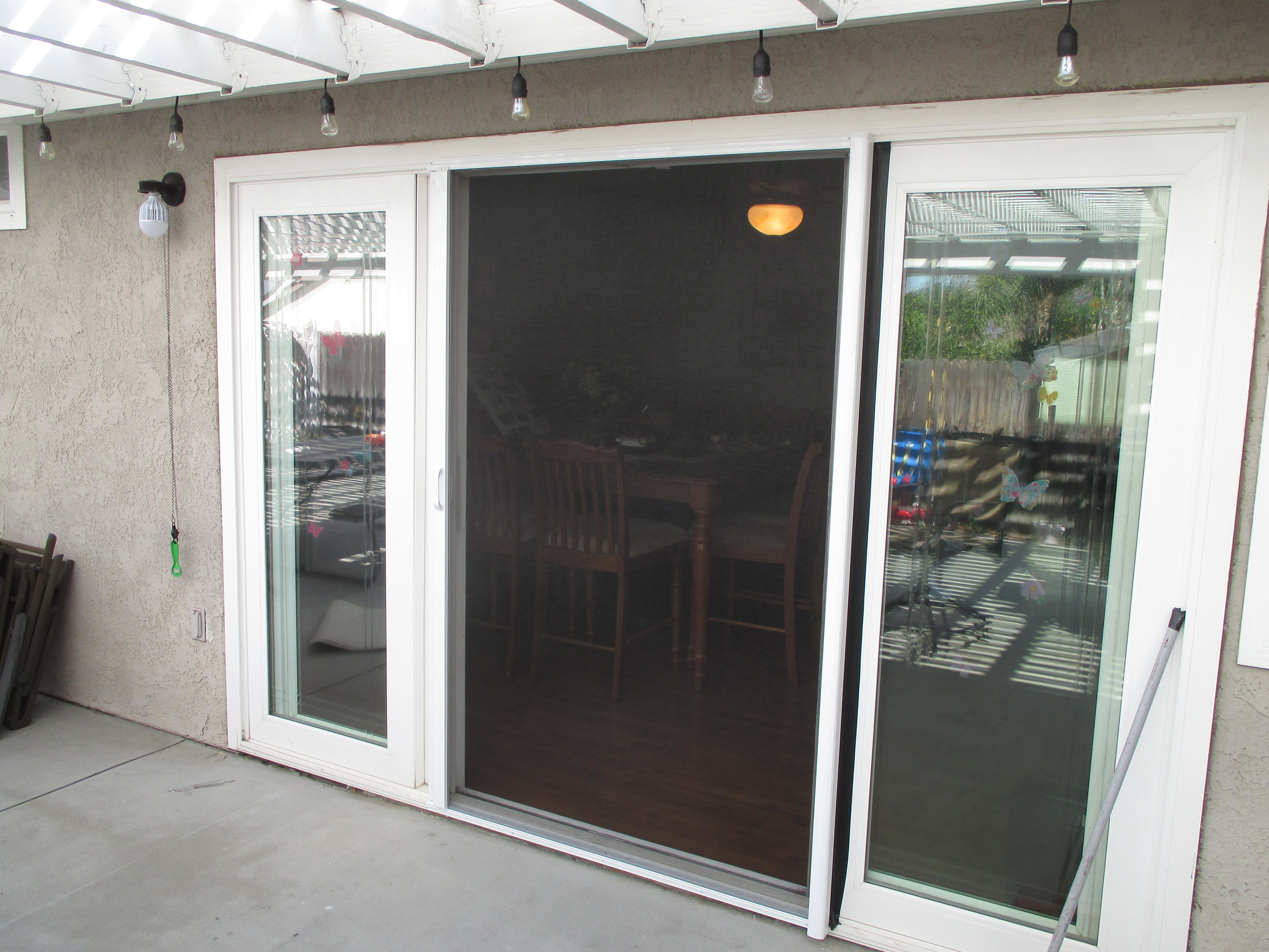 Single Over Double Door Retractable Screen Doors | Orange County Home ...