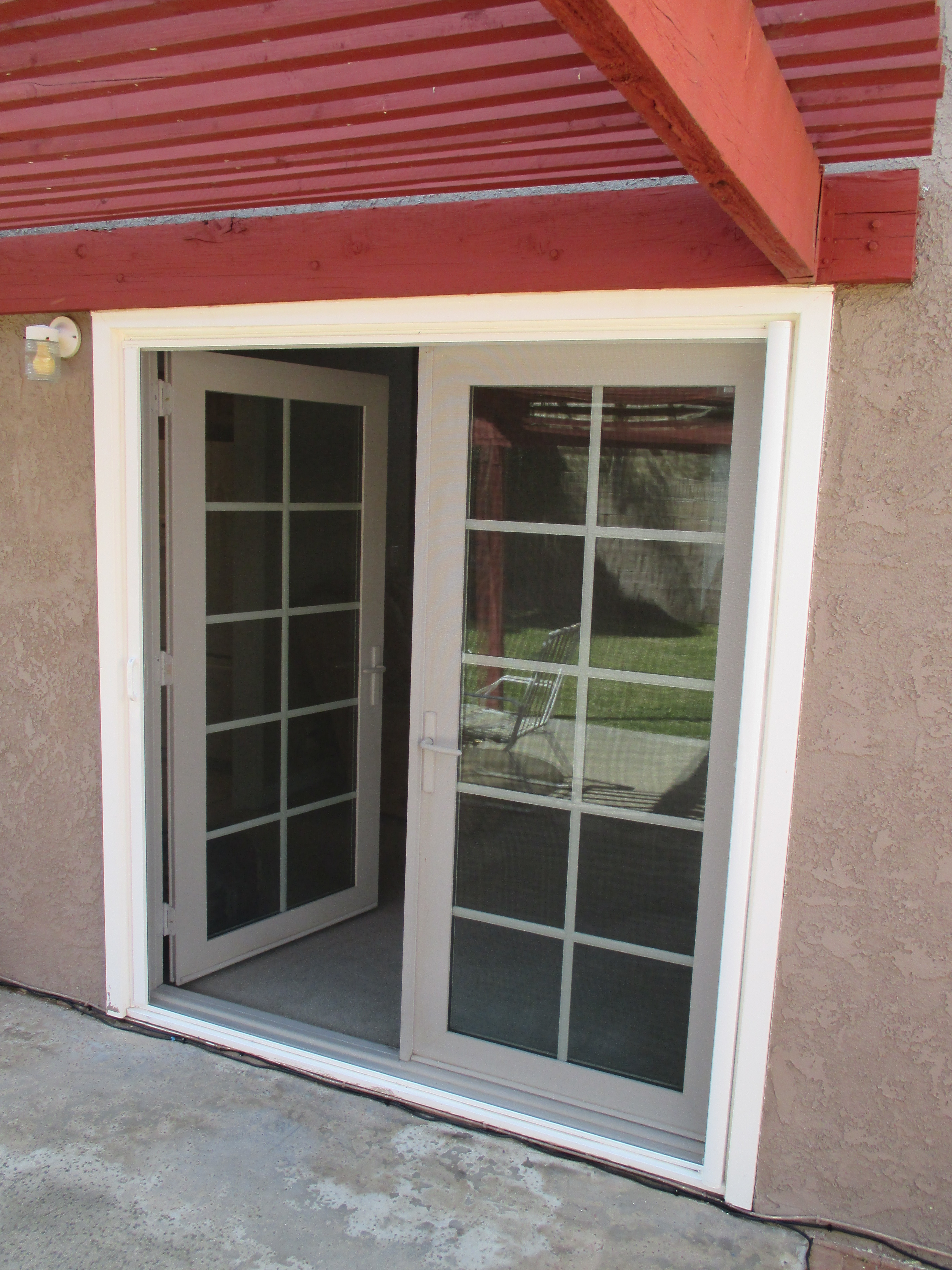 Single Over Double Door Retractable Screen Doors | Orange County Home ...